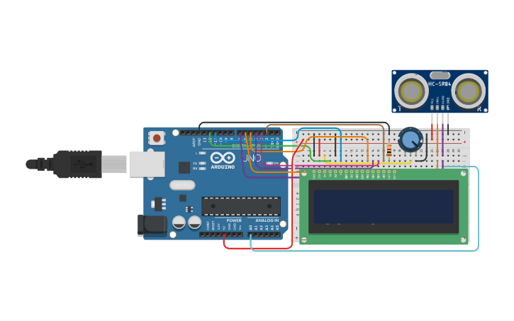 Circuit design Ultrasonik mesafe sensörü ve LCD ekran kullanılarak boy ... Circuit design Ultrasonik mesafe sensörü ve LCD ekran kullanılarak boy ...
