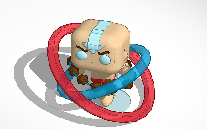3D design Avatar Aang Avatar state Funko Pop - Tinkercad