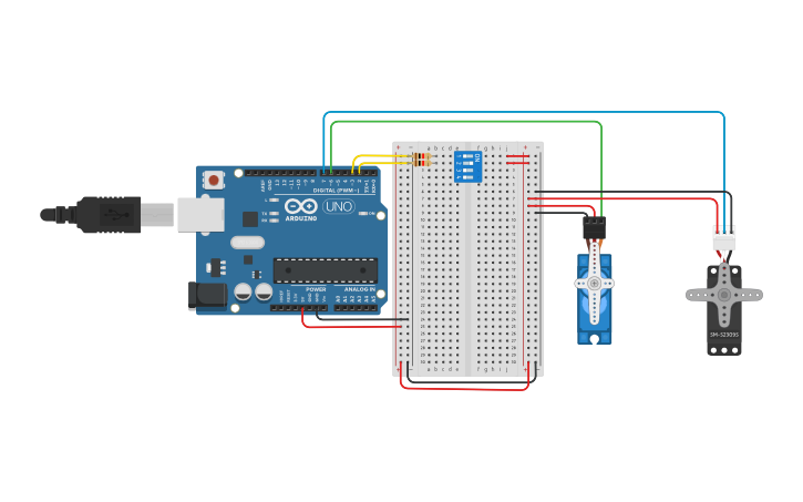 Circuit design Stepper Motor - Tinkercad