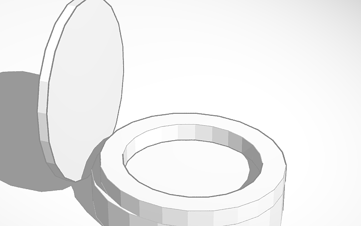 3D design toilet - Tinkercad