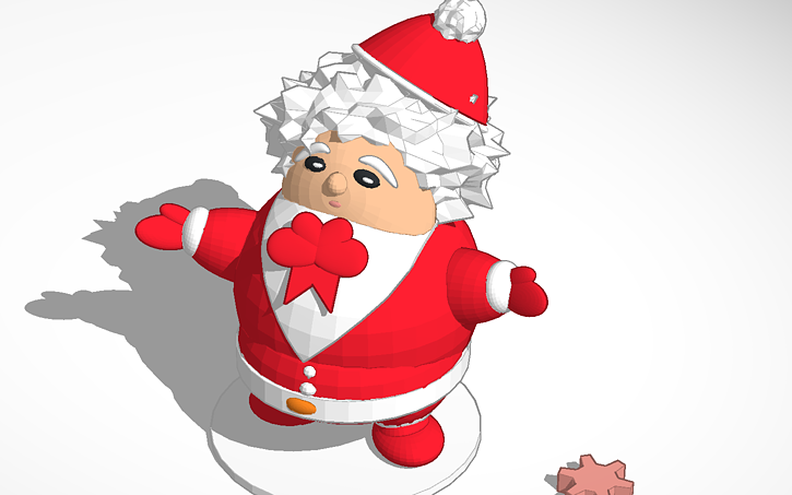 3D design Copy of Santa Claus - Tinkercad