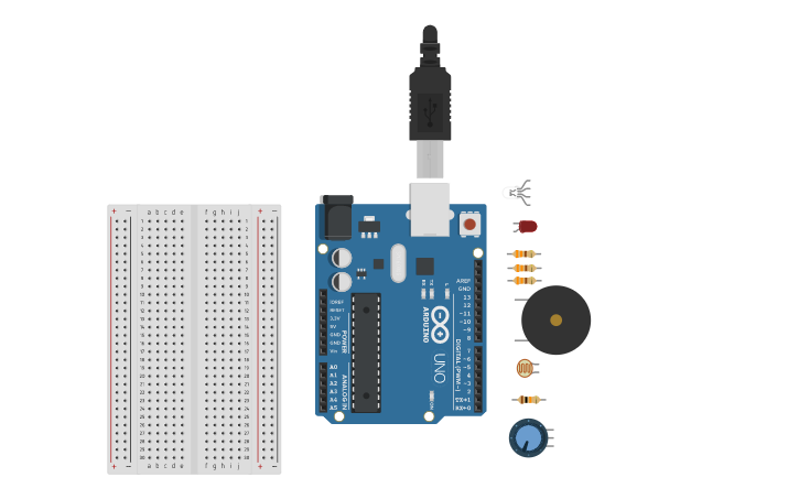 Circuit design SparkFun 2A: Buzzer Template | Tinkercad