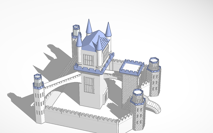 3D design #buildings #castle #castles | Tinkercad