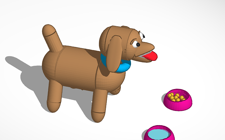 3D design Copy of Perro práctica 2 - Tinkercad