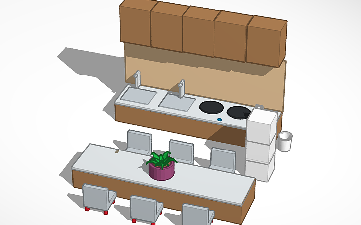 3D design Dream house 3 (kitchen) | Tinkercad