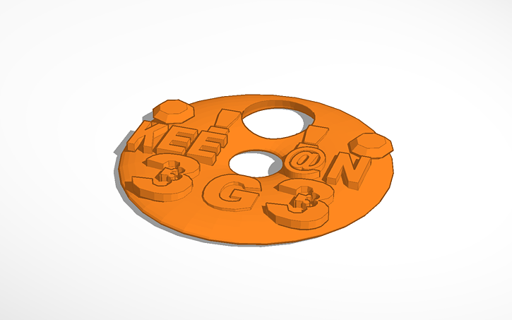 3D design key chain | Tinkercad