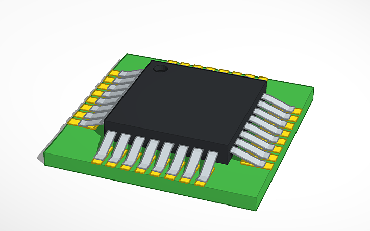 3D design Micro Processor - Tinkercad