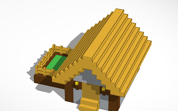 3D design Village house (Minecraft) - Tinkercad