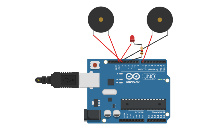Circuit Design Buzzer Tinkercad