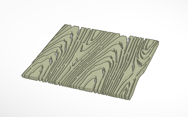 3D design wood grain - Tinkercad