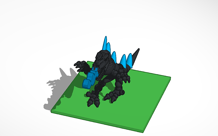 3D design godzilla - Tinkercad