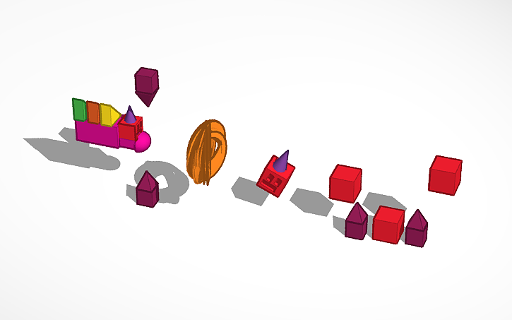 3d Design Geometry Dash Diseño Libre Tinkercad