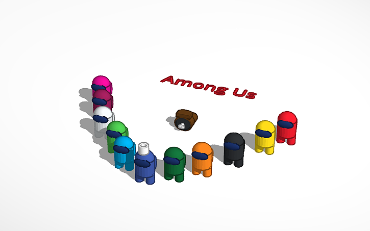 3D design Among us - Tinkercad