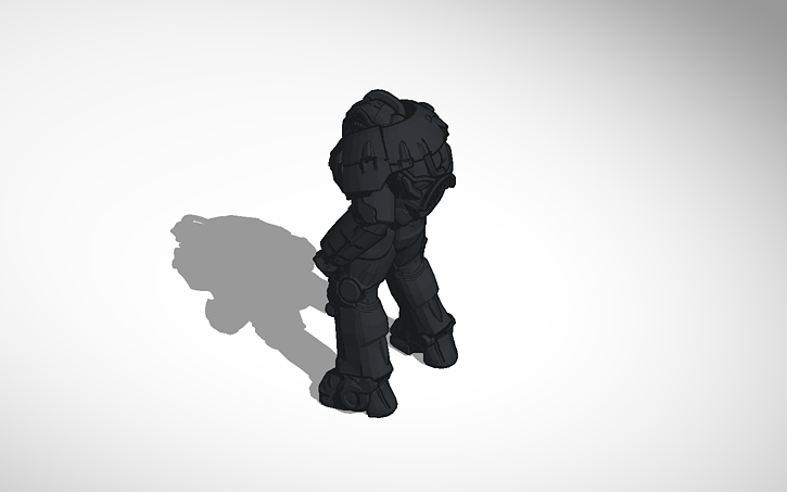 3D design X-1 power armor - Tinkercad