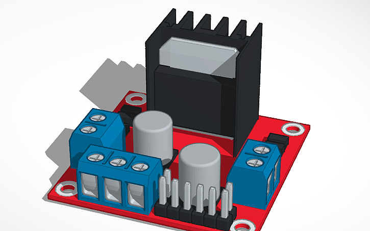 3D design H Bridge L298n - Tinkercad