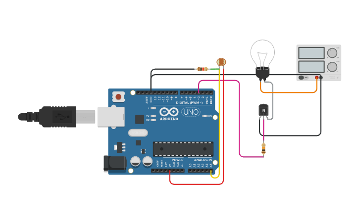 Circuit Design Ldr Street Light Tinkercad
