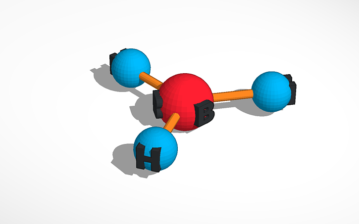 3D design trigonal planar - Tinkercad