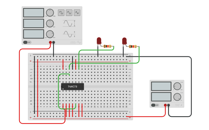 Circuit Design Mod 4 Asynchronous Up Counter Tinkercad