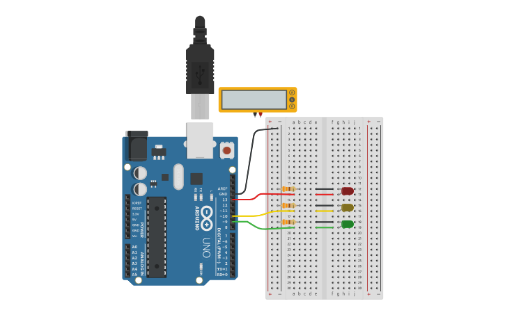 Circuit design David Ormeño Arduino - Tinkercad