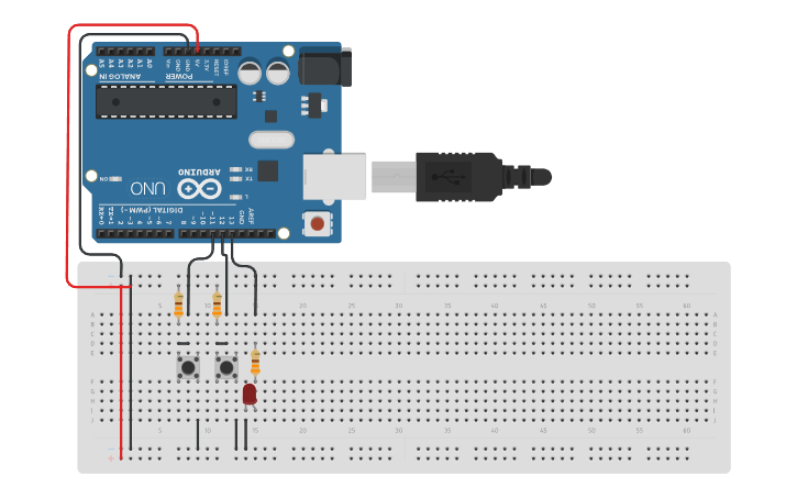 Circuit design exemplo 3 - Tinkercad