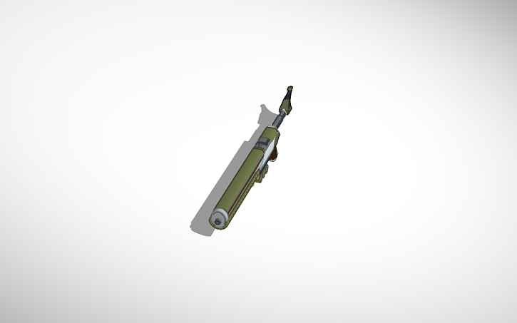 3D design Magnetic Flux-Rifle ("Coilgun") - Tinkercad