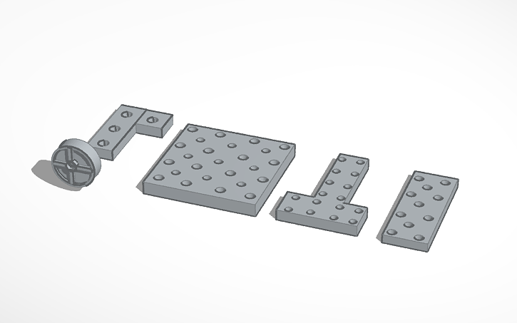 3D design Vex pieces - Tinkercad