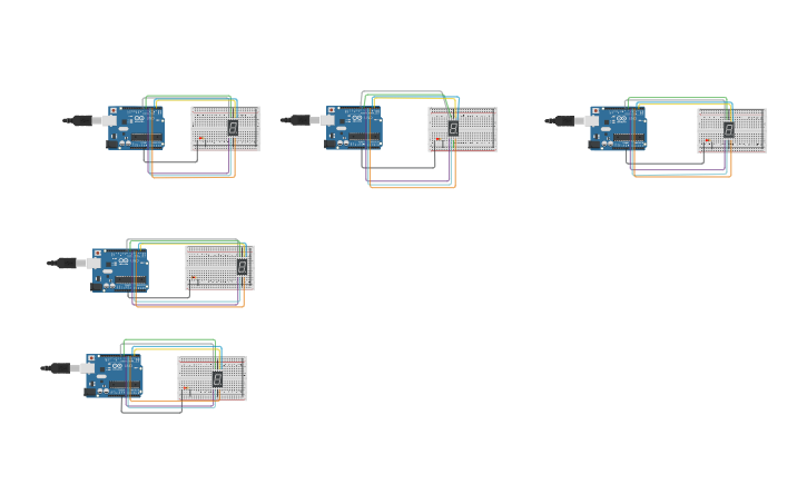 Circuit Design Contatore Digitale Tinkercad 