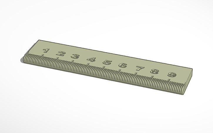 3d Design Ruler Tinkercad