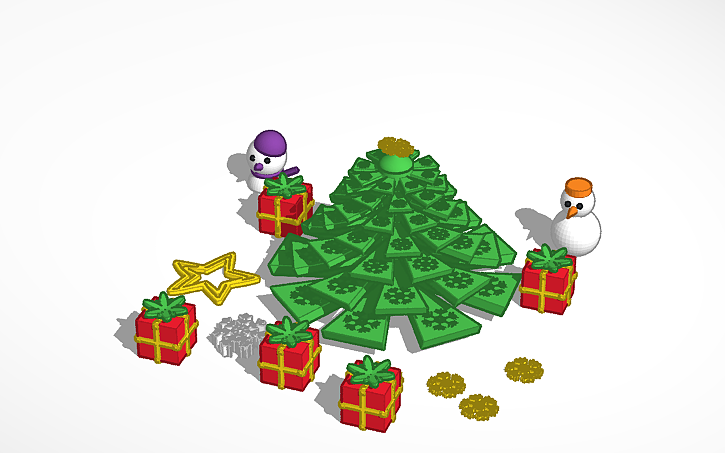 3D design merry chrismas | Tinkercad