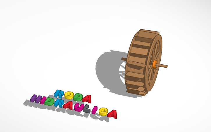 3D design Roda hidraulica (Paula Ojer) - Tinkercad