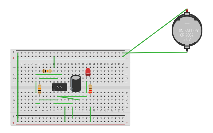 Circuit Design Auto Blinker Tinkercad