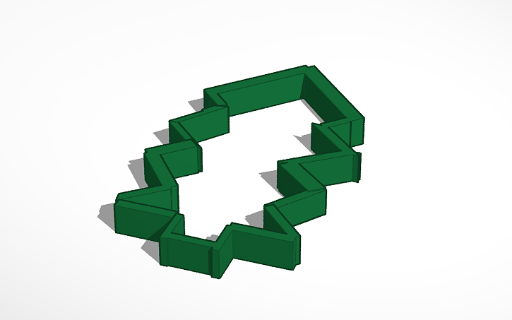 3D design cookie cutter - Tinkercad