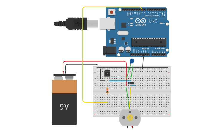 Circuit Design Exercise 4 C Serial Dc Motor Control Tinkercad