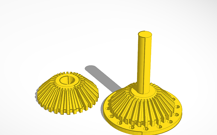 3d Design Gear Wheels Tinkercad