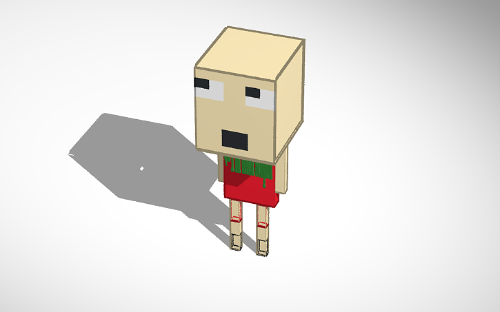 3D design guy with dumb shirt - Tinkercad
