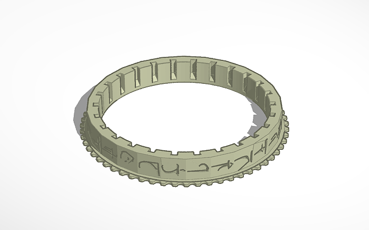3D design Cryptex Ring Draconic | Tinkercad