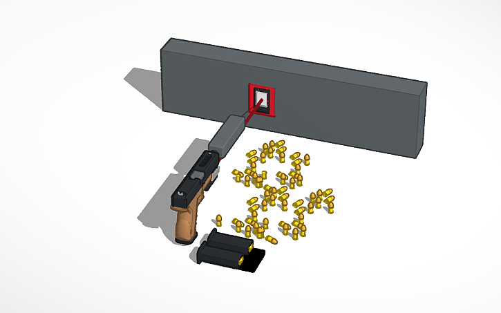 3D design glock 18 - Tinkercad