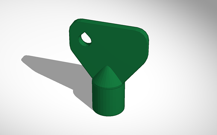 3d Design Llave Triangular Tinkercad