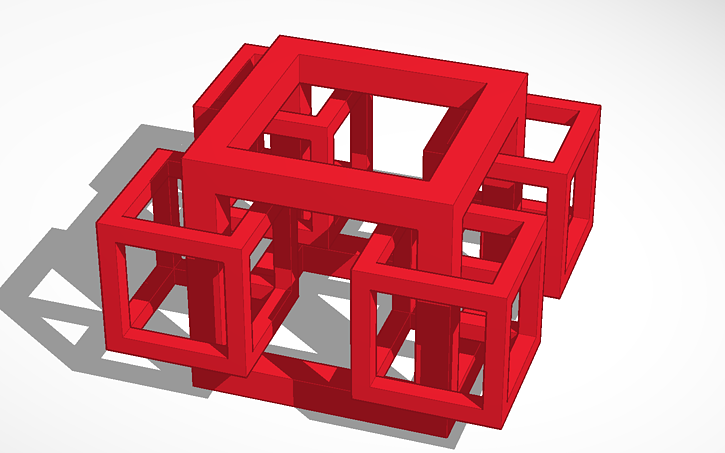 3D design Interlocking Cubes - Tinkercad