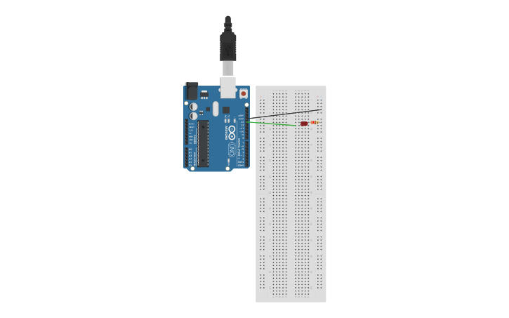 Circuit Design Led Onoff Tinkercad