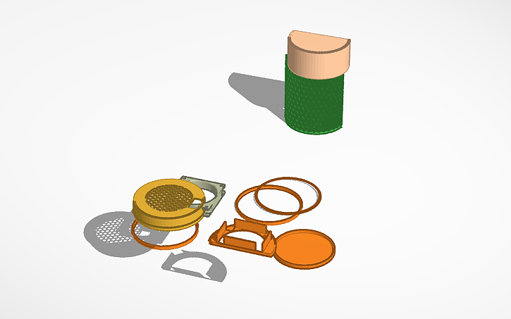 3D design Filter assembly - Tinkercad