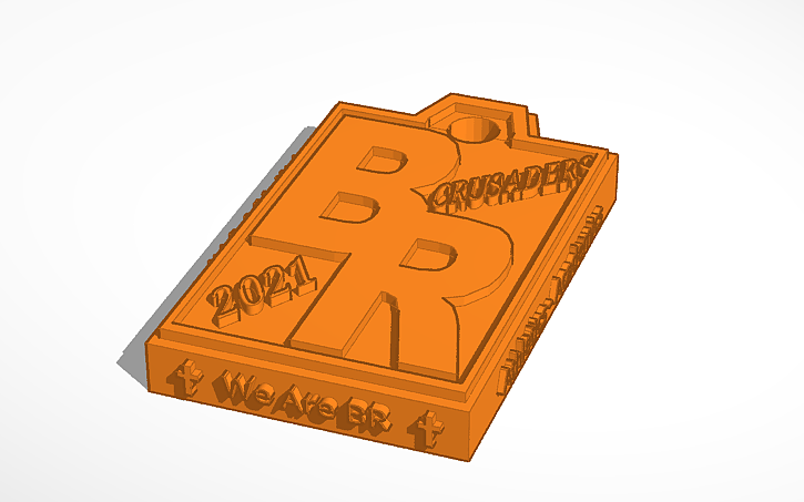 3d Design Keychain Tinkercad