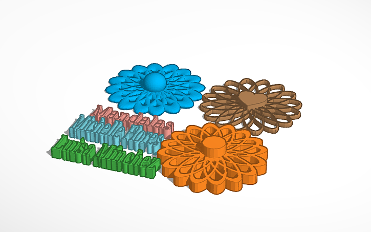 3D design Copy of Mandalas - Tinkercad
