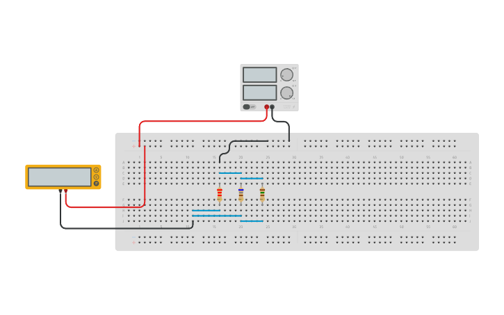 Circuit design PARALLEL CIRRCUIT TOTAL CURRENT - Tinkercad