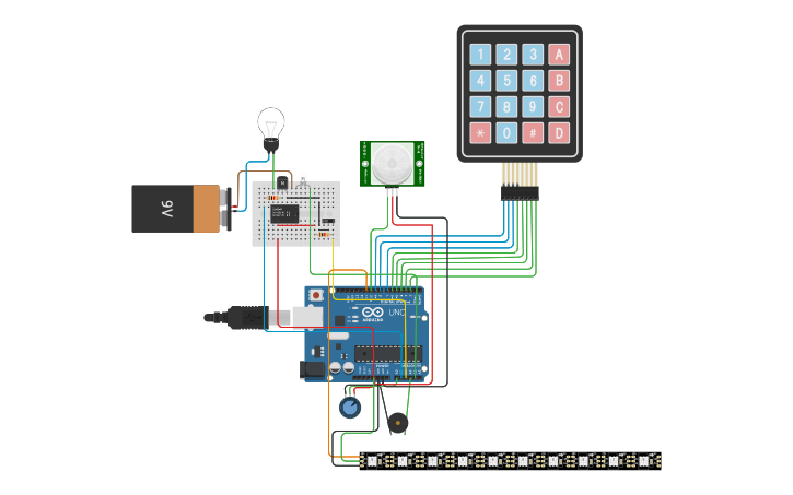 Circuit design MINI PROJECT | Tinkercad