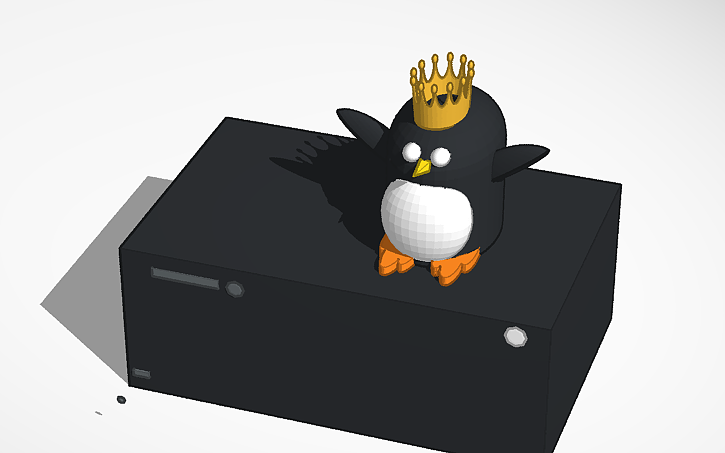 3D design Xbox 4 penguin - Tinkercad