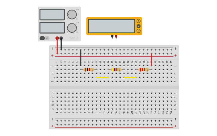 Circuit Design Use A Dmm To Measure Current And Voltage Tinkercad