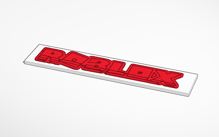 3D design Roblox logo - Tinkercad