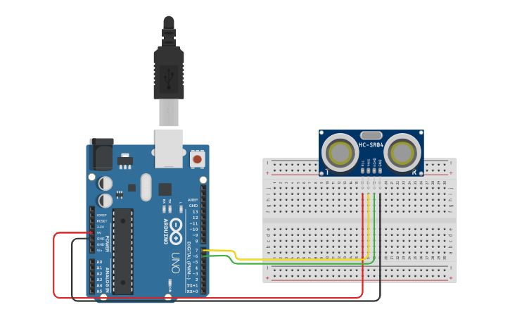 Circuit design Develop a circuit to interface Ultrasonic distance ...