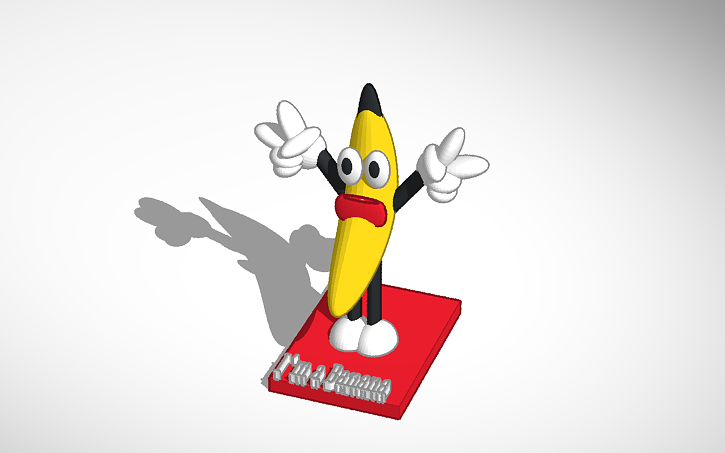 3D design Banana - Tinkercad